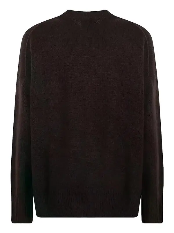 ALLUDE Fine-knit Cashmere Sweater - Brown