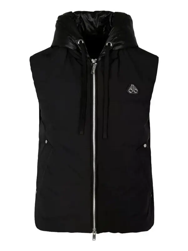 Moose Knuckles Tegan Hooded Down Gilet - Black