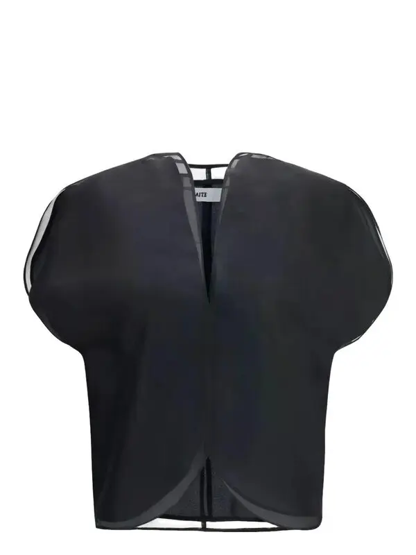 Khaite Briar Silk Blouse - Black