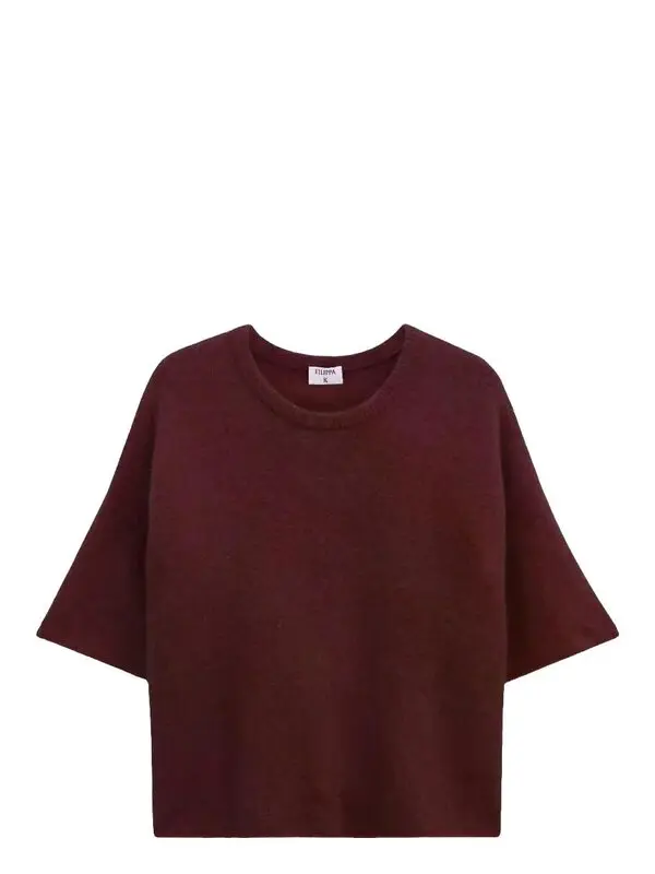 Filippa K Short-sleeve Knitted Top - Red