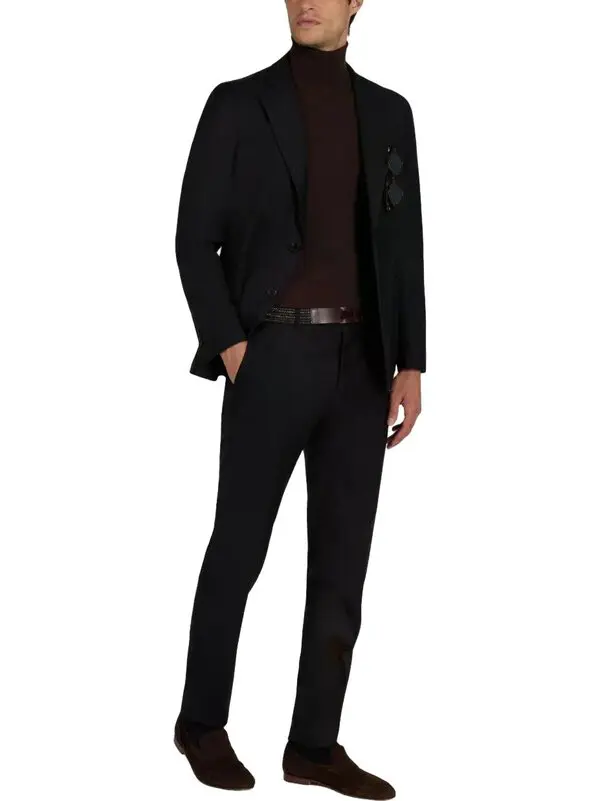 ZANONE Flexwool Roll-neck Sweater - Brown
