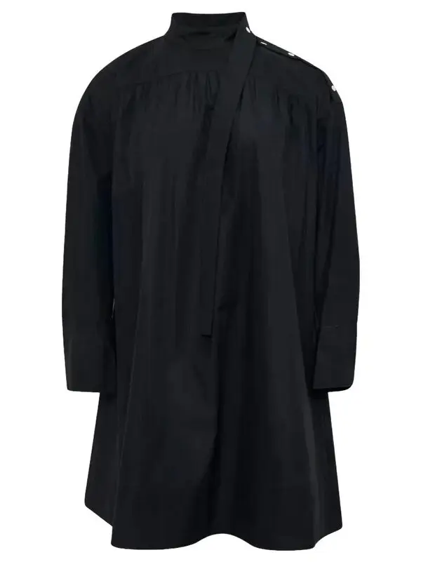 3.1 Phillip Lim Button-shoulder Poplin Dress - Black