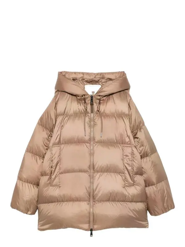 MABRUN Fatima Hooded Puffer Coat - Neutrals