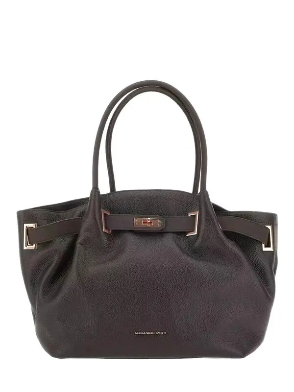 ALEXANDER SMITH Brooke Embossed-logo Tote Bag - Brown