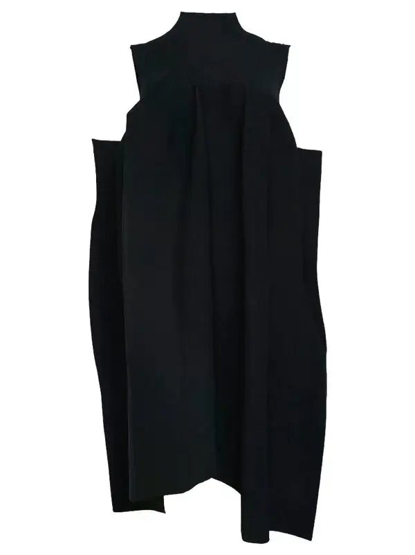 CFCL Ribbed-knit Sleeveless Mini Dress - Black