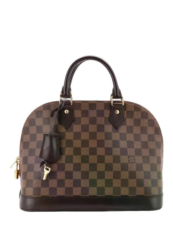 LOUIS VUITTON Alma Handbag Damier Pm Satchel - Brown