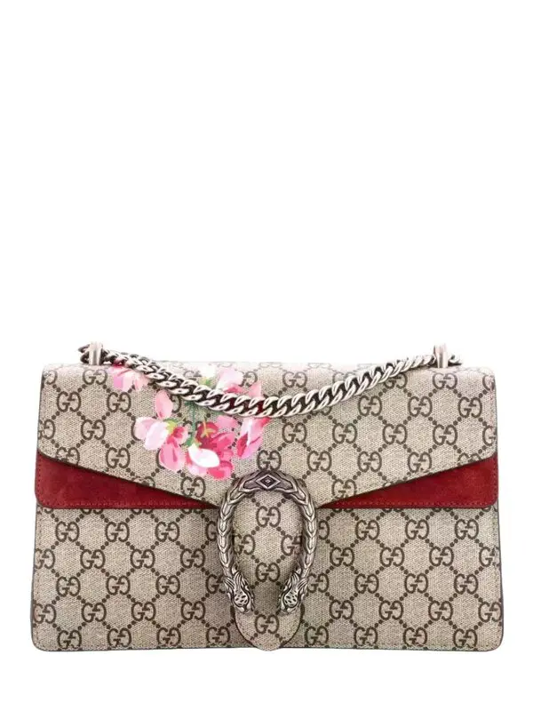 Gucci Dionysus Bag Blooms Print Gg Coated Canvas Small Shoulder Bag - Brown