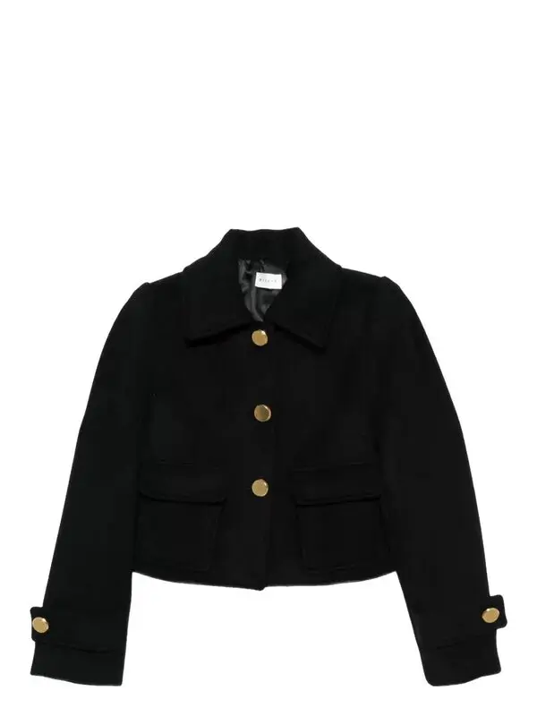 P.a.r.o.s.h Button-up Cropped Jacket - Black