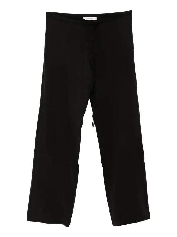 Gimaguas Delya Drawstring Straight-leg Trousers - Black