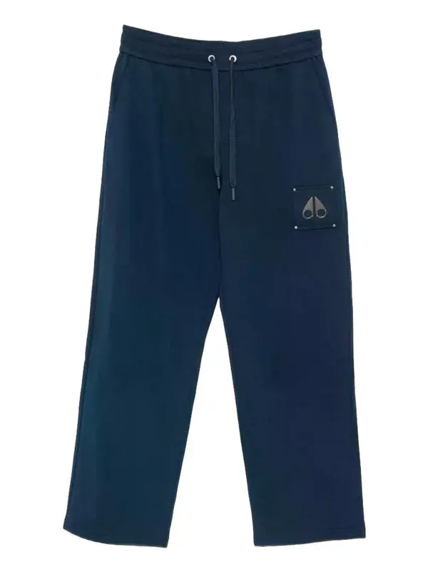 Moose Knuckles Logo-plaque Track Pants - Blue