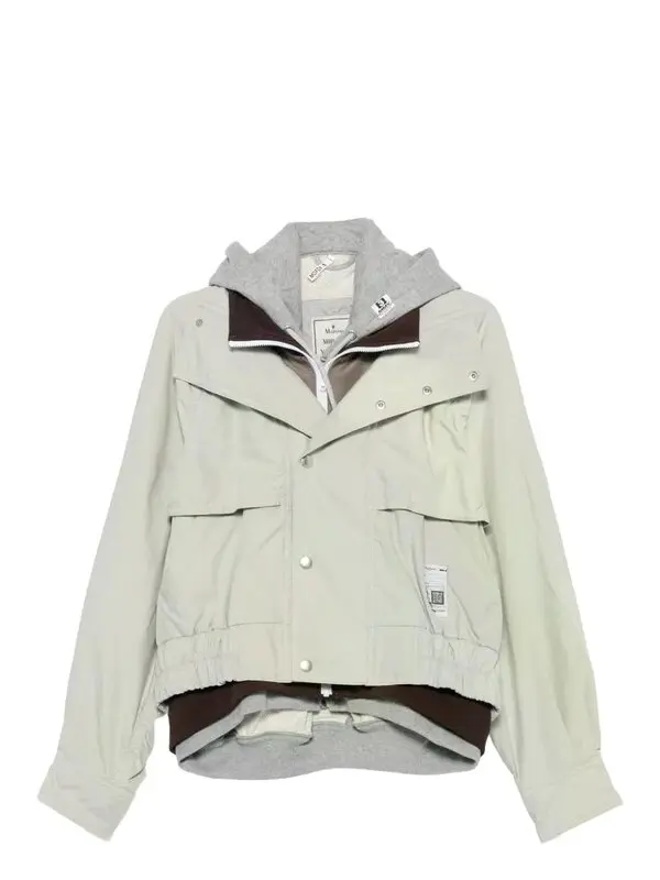 Mihara Yasuhiro Layered Hooded Jacket - Grey