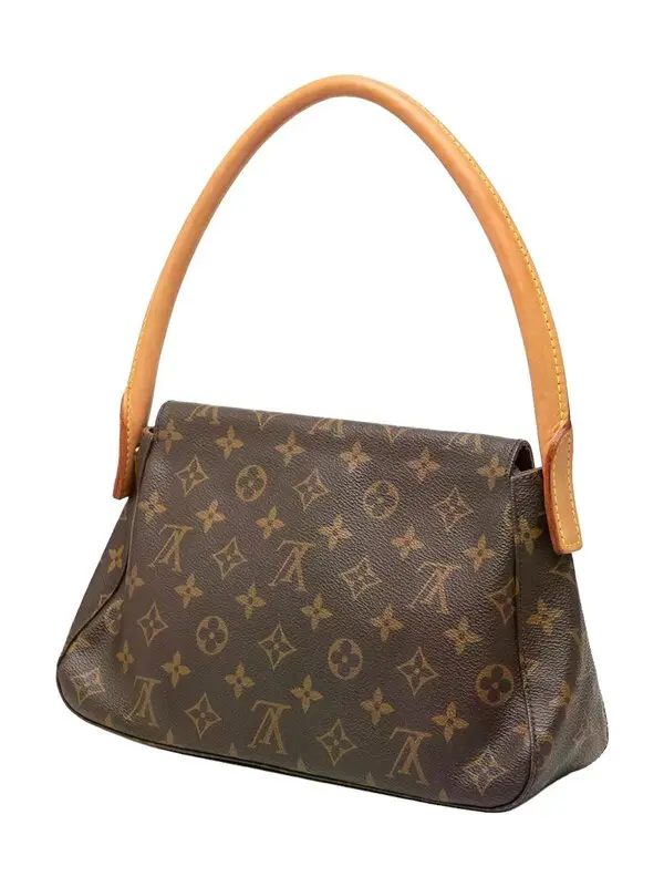 LOUIS VUITTON 2003 Monogram Mini Looping Shoulder Bag - Brown