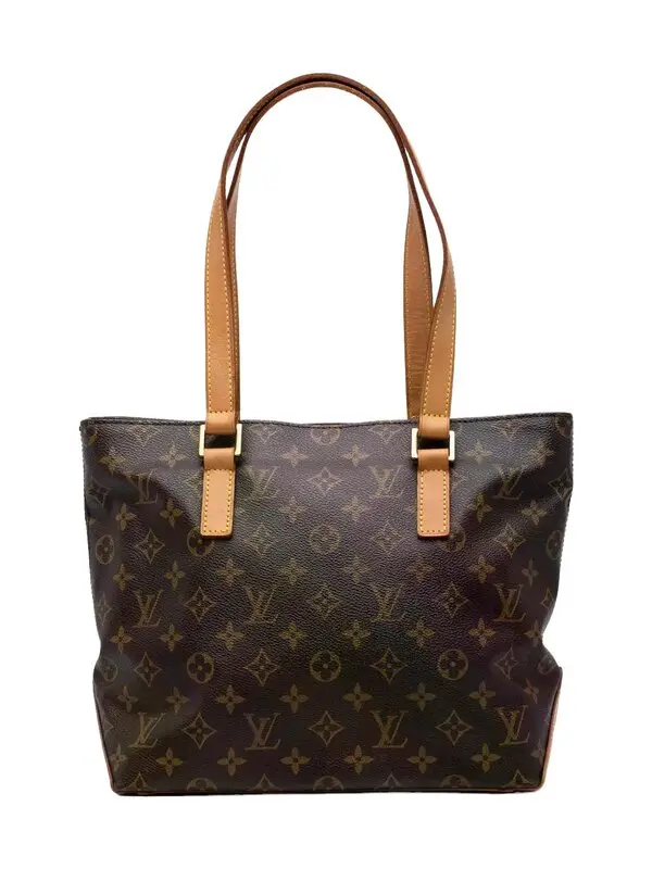 LOUIS VUITTON 2002 Monogram Cabas Piano Tote Bag - Brown