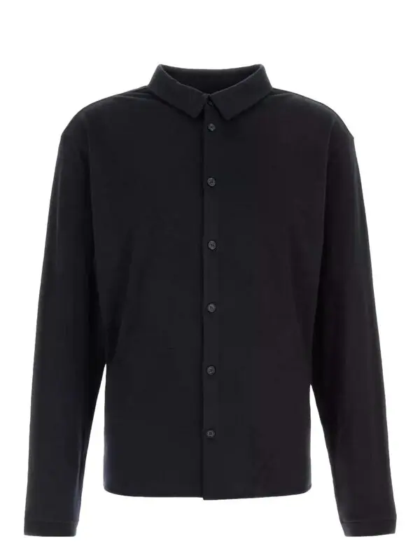 Giorgio Armani Long-sleeve Cashmere Shirt - Black