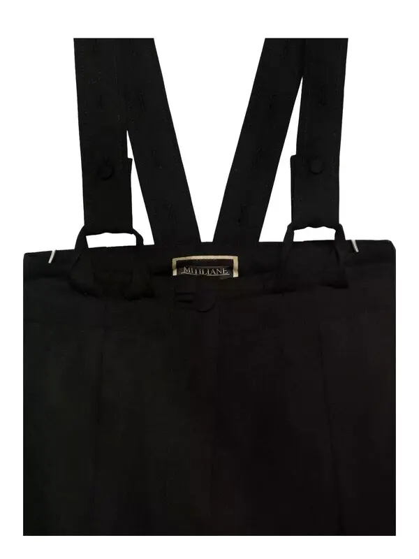 MITILIANE COUTURE Detachable-suspender Trousers - Black