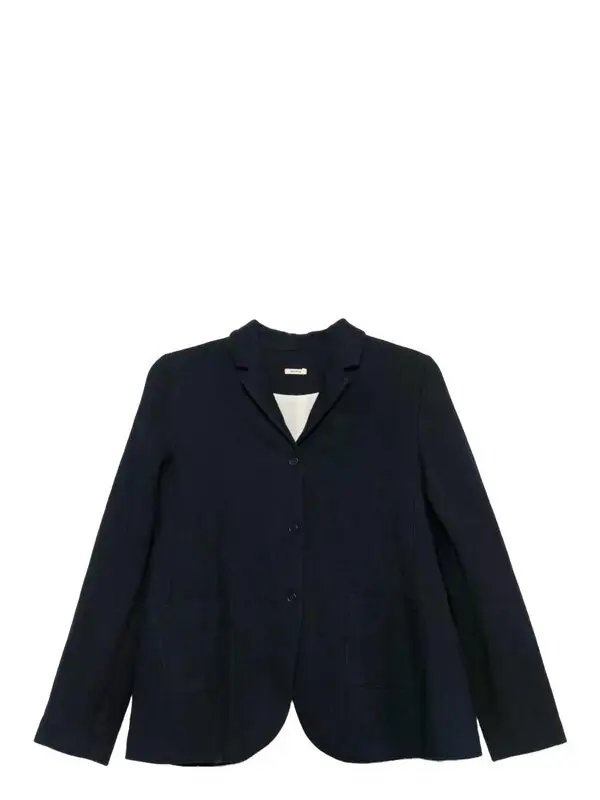 Apuntob Button-up Notched-lapel Blazer - Blue