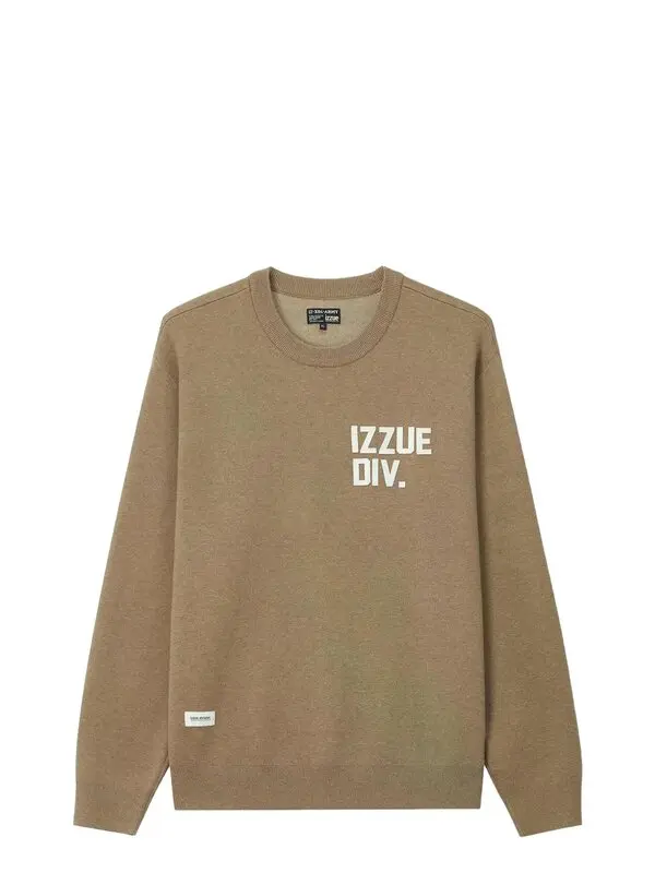 Izzue Logo-print Crew-neck Sweatshirt - Brown