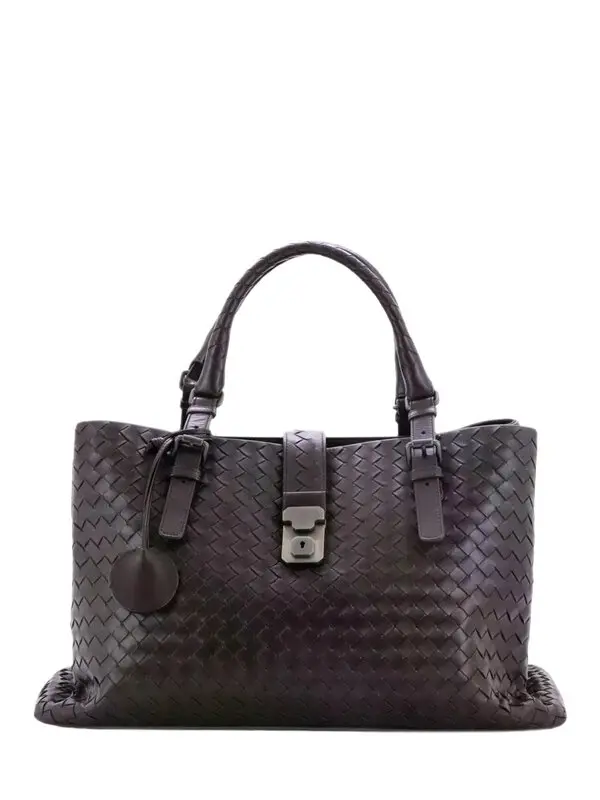 Bottega Veneta Roma Bag Intrecciato Nappa Medium Tote Bag - Brown