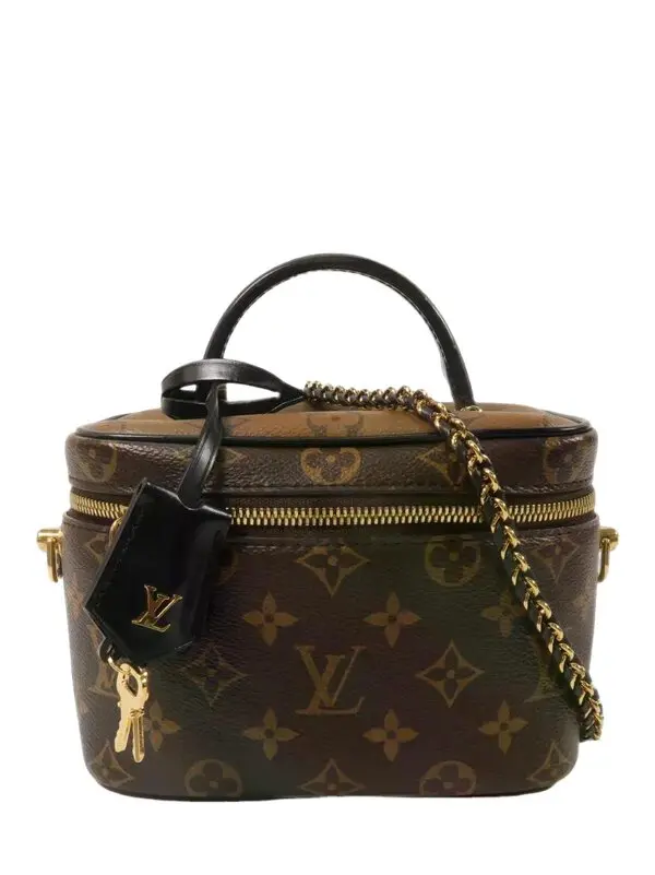 LOUIS VUITTON Monogram Reverse Vanity Pm Tote Bag - Brown