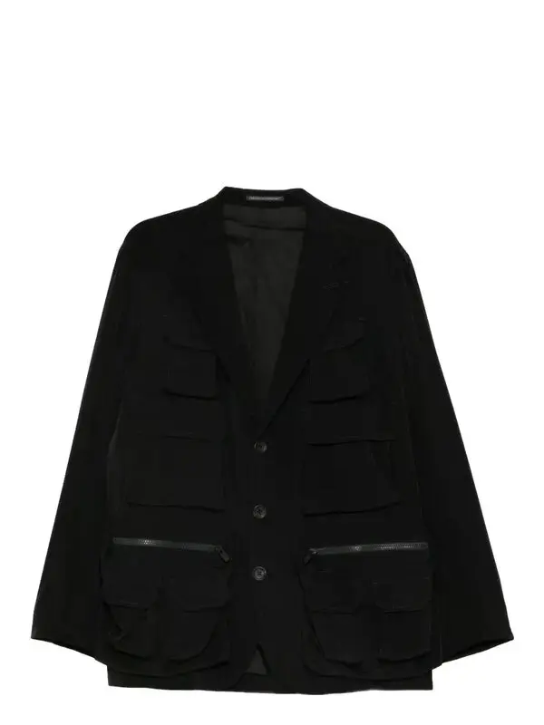Y’s Ta Tuxedo Muti-pocket Jacket - Black