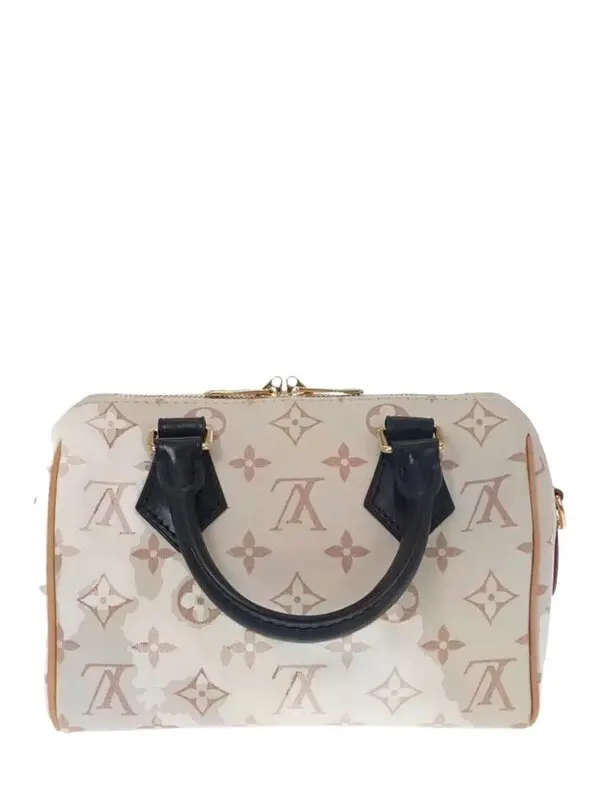 LOUIS VUITTON 2010-2026 Monogram Dune Speedy Bandouliere 20 Satchel - Brown