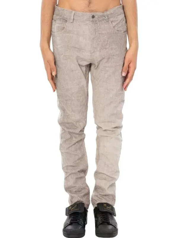 DAUB Crinkled-effect Jeans - Grey