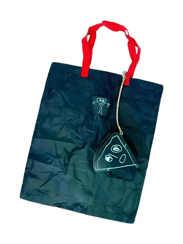 Plan C Pili And Bianca Graphic-print Tote Bag - Black