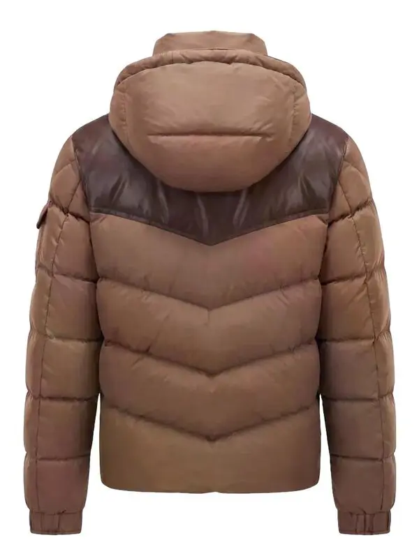 Moncler Ravelis Quilted Hooded Jacket - Brown