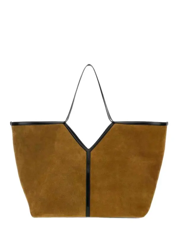 Saint Laurent Y Suede Tote Bag - Brown
