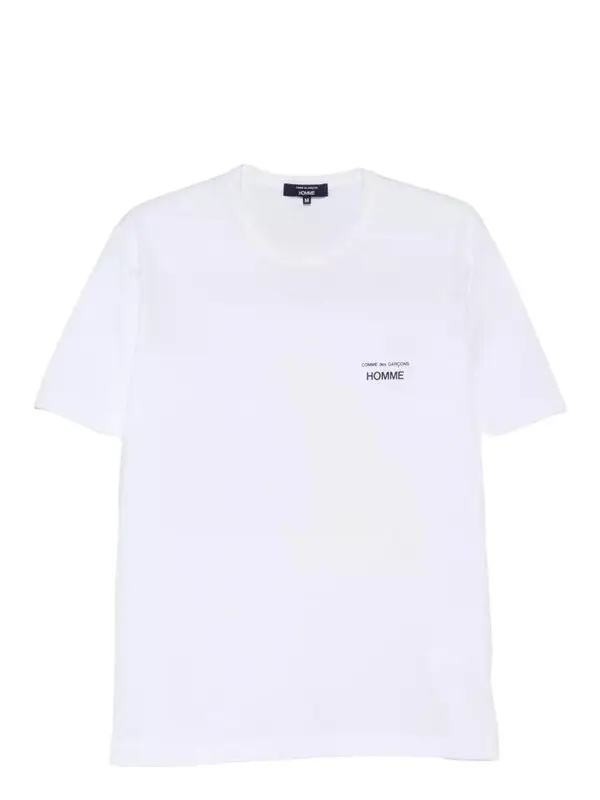 Comme Des Garçons Logo-print T-shirt - White