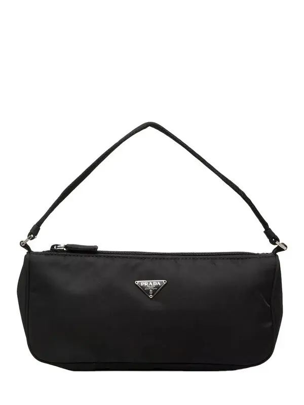 Prada 2000-2013 Tessuto Pochette Shoulder Bag - Black