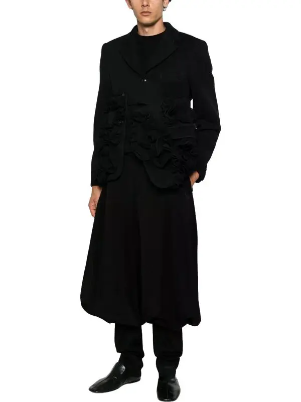 Comme Des Garçons Layered Draped Trousers - Black