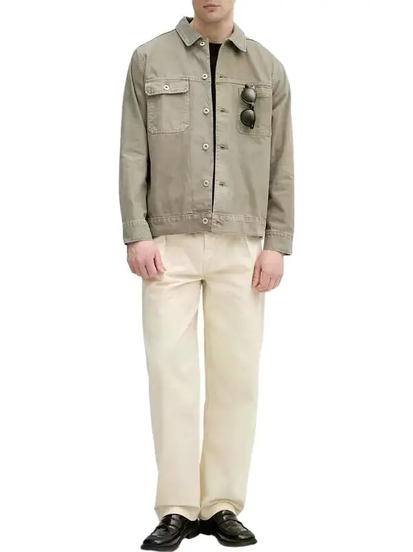 LINDBERGH Button-up Pocket-detail Shirt Jacket - Green