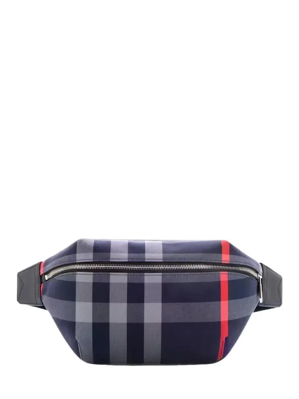 Burberry Sonny House Check Canvas Belt Bag - Blue