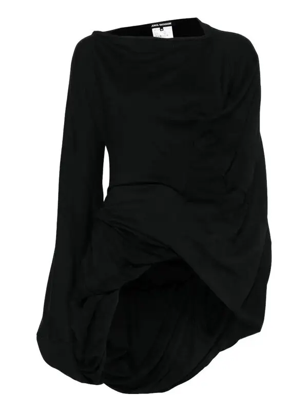Junya Watanabe Asymmetric Draped Sweater - Black