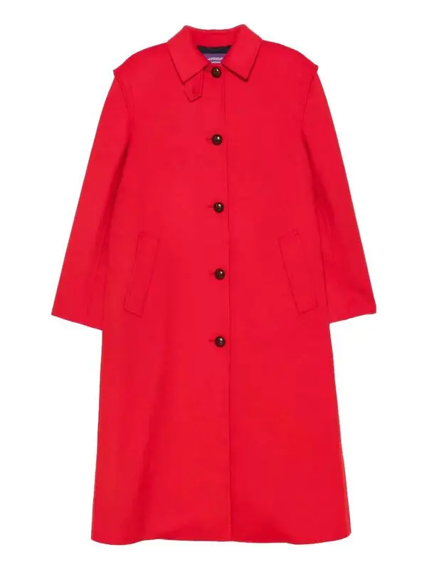 Max Mara Button-up Coat - Red