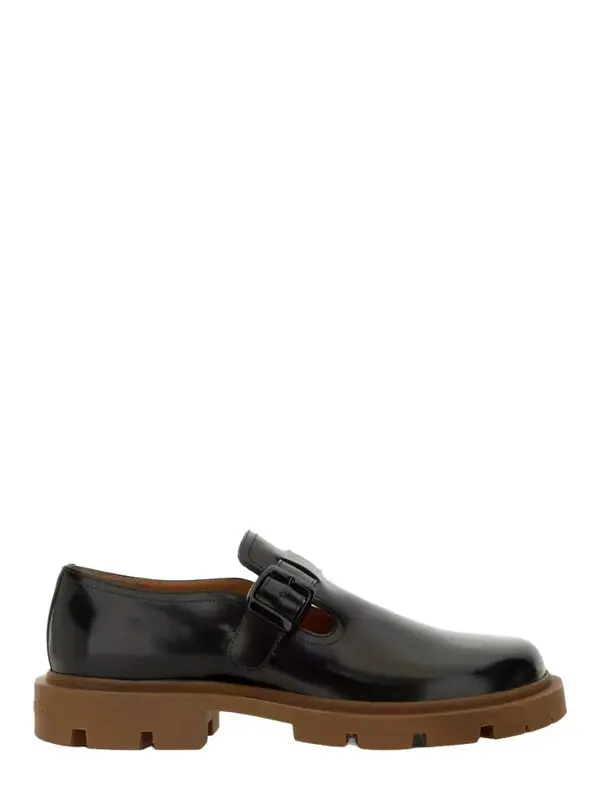 MAISON MARGIELA Buckle-fastening Patent-leather Shoes - Black