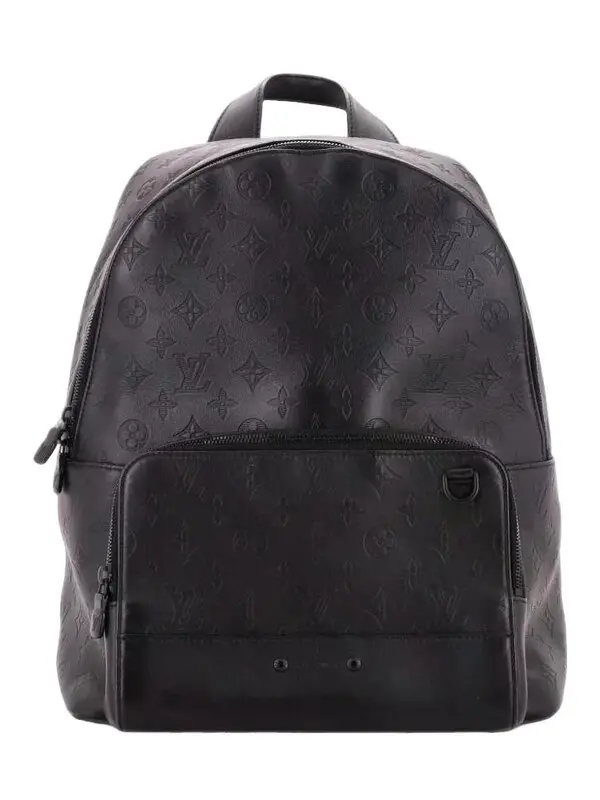 LOUIS VUITTON Racer Monogram Shadow Leather Backpack - Black