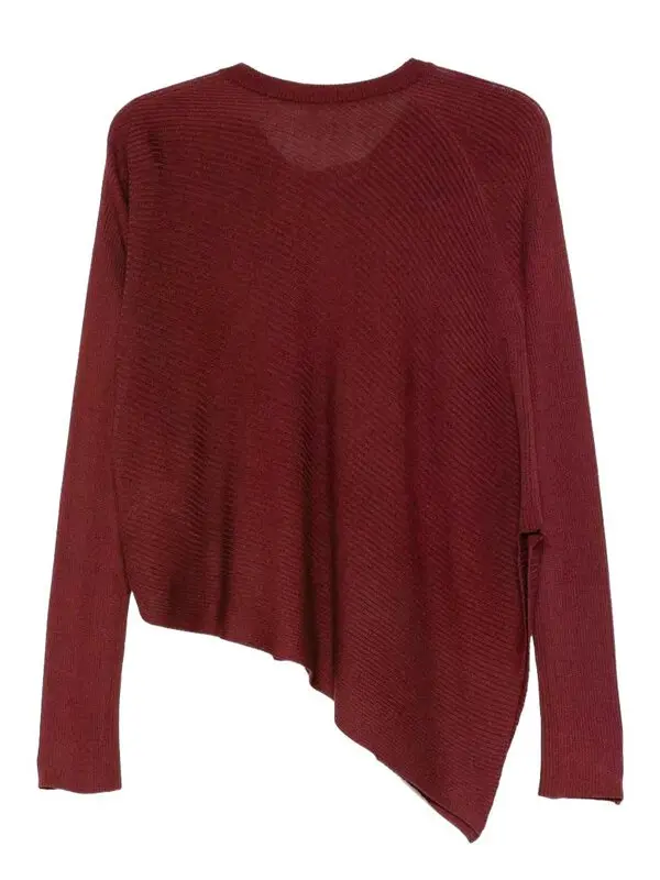 Y’s Asymmetric Cardigan - Red