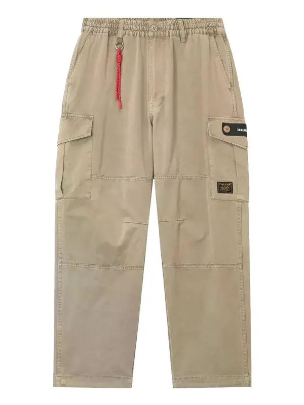 Izzue Logo-patch Cargo Pants - Neutrals