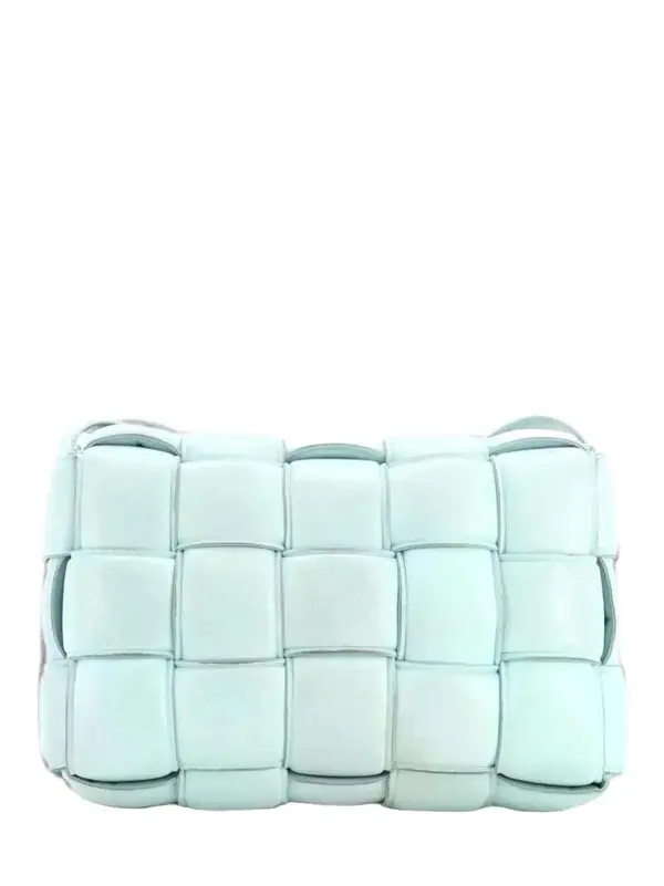 Bottega Veneta Cassette Padded Maxi Intrecciato Leather Crossbody Bag - Blue
