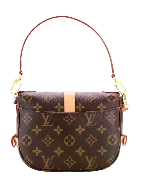 LOUIS VUITTON Saumur Handbag Monogram Canvas Bb Crossbody Bag - Brown