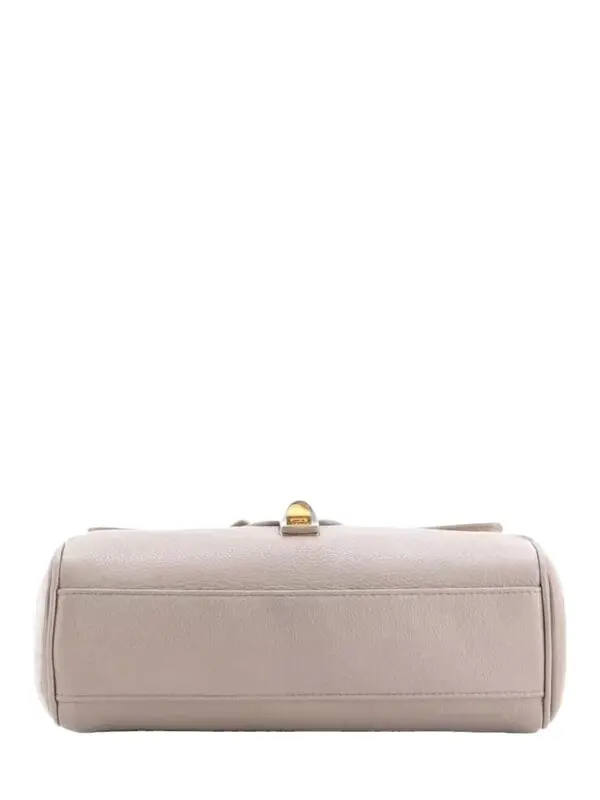 Celine Soft 16 Bag Grainy Calfskin Teen Shoulder Bag - Grey
