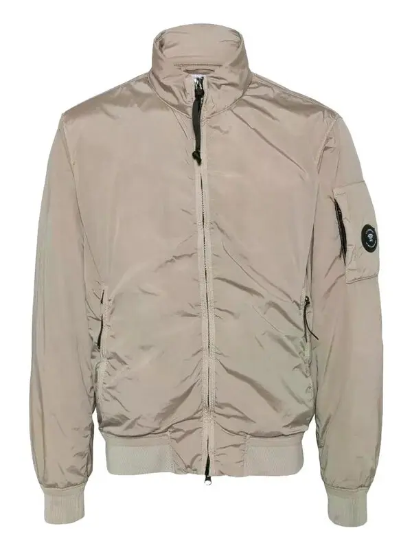 C.P. COMPANY Lens-detail Zip-up Jacket - Neutrals
