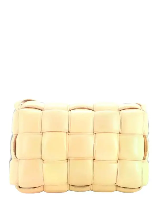 Bottega Veneta Cassette Padded Maxi Intrecciato Leather Crossbody Bag - Neutrals