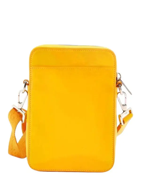 Dior World Tour Zip Messenger Pouch Oblique Galaxy Leather Crossbody Bag - Yellow