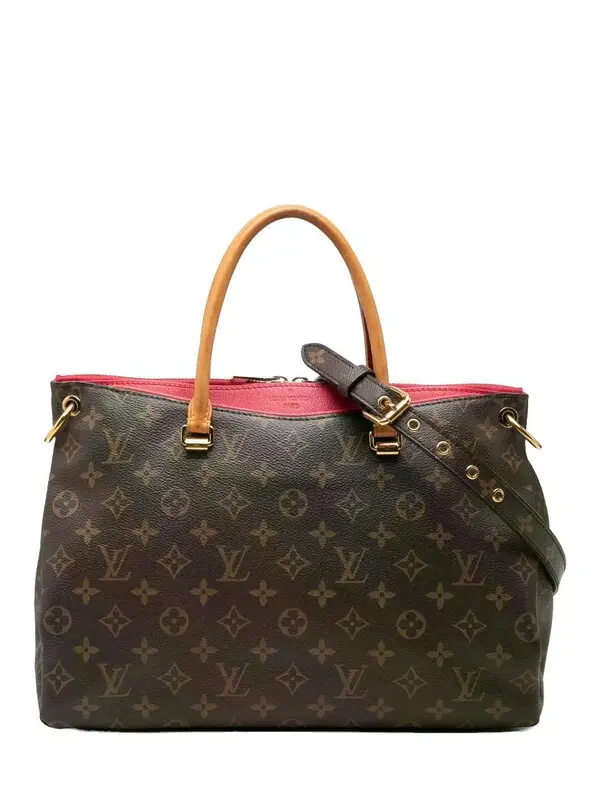 LOUIS VUITTON 2014 Monogram Pallas Mm Satchel - Brown