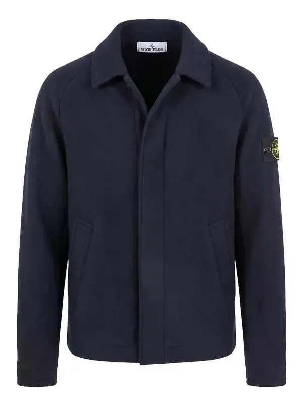 Stone Island Logo-patch Sweater - Blue