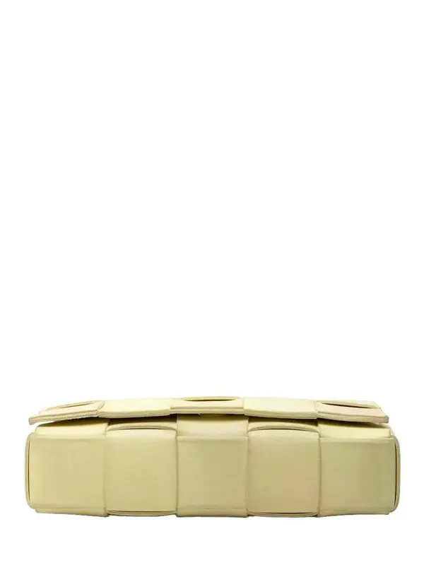 Bottega Veneta 2012-2026 Nappa Intrecciato Cassette Crossbody Bag - Yellow