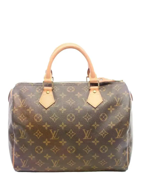 LOUIS VUITTON 2003 Monogram Speedy 30 Boston Bag - Brown